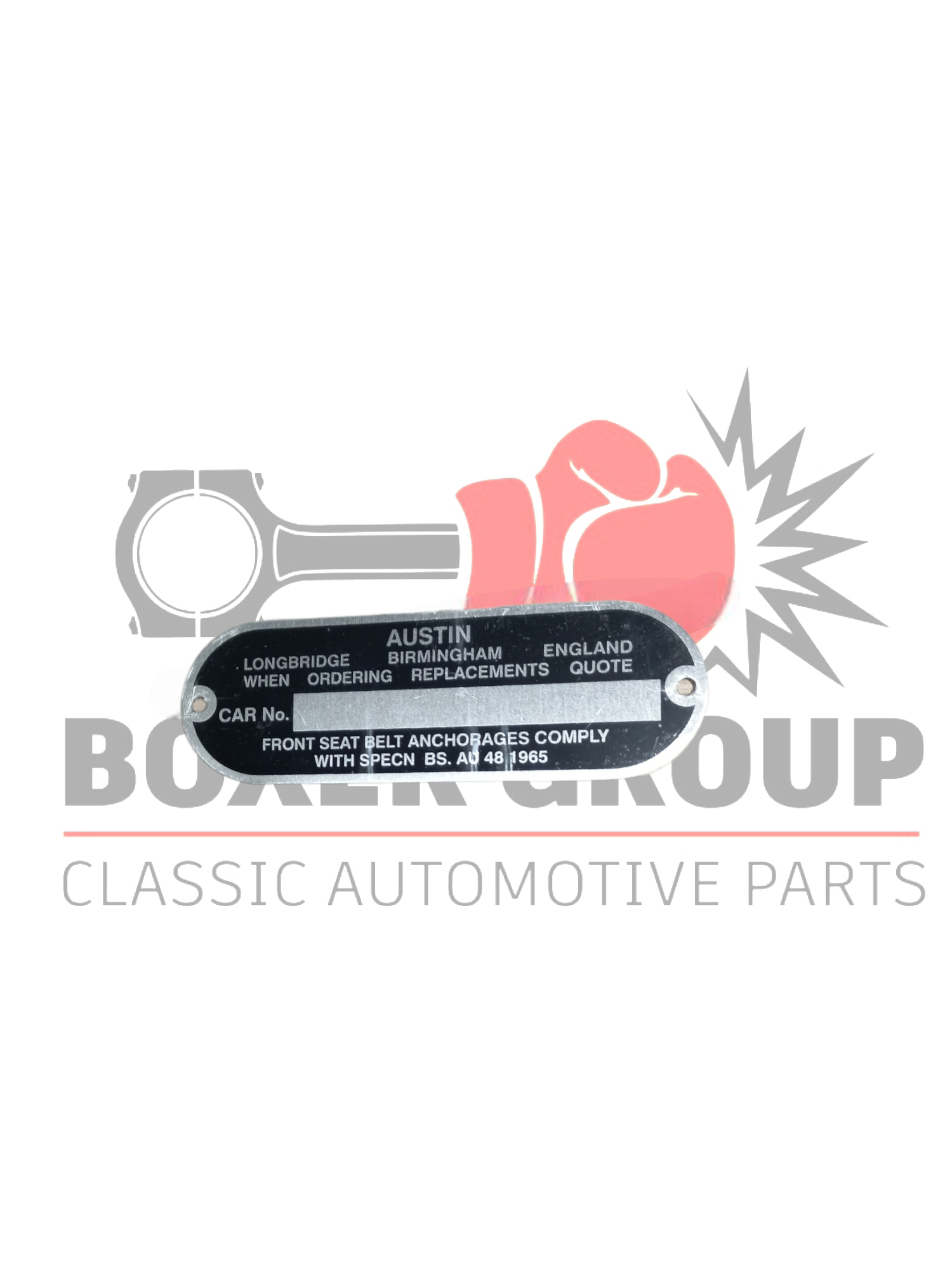 Austin Chassis Plate Mini Mk1/2 - Boxer Group
