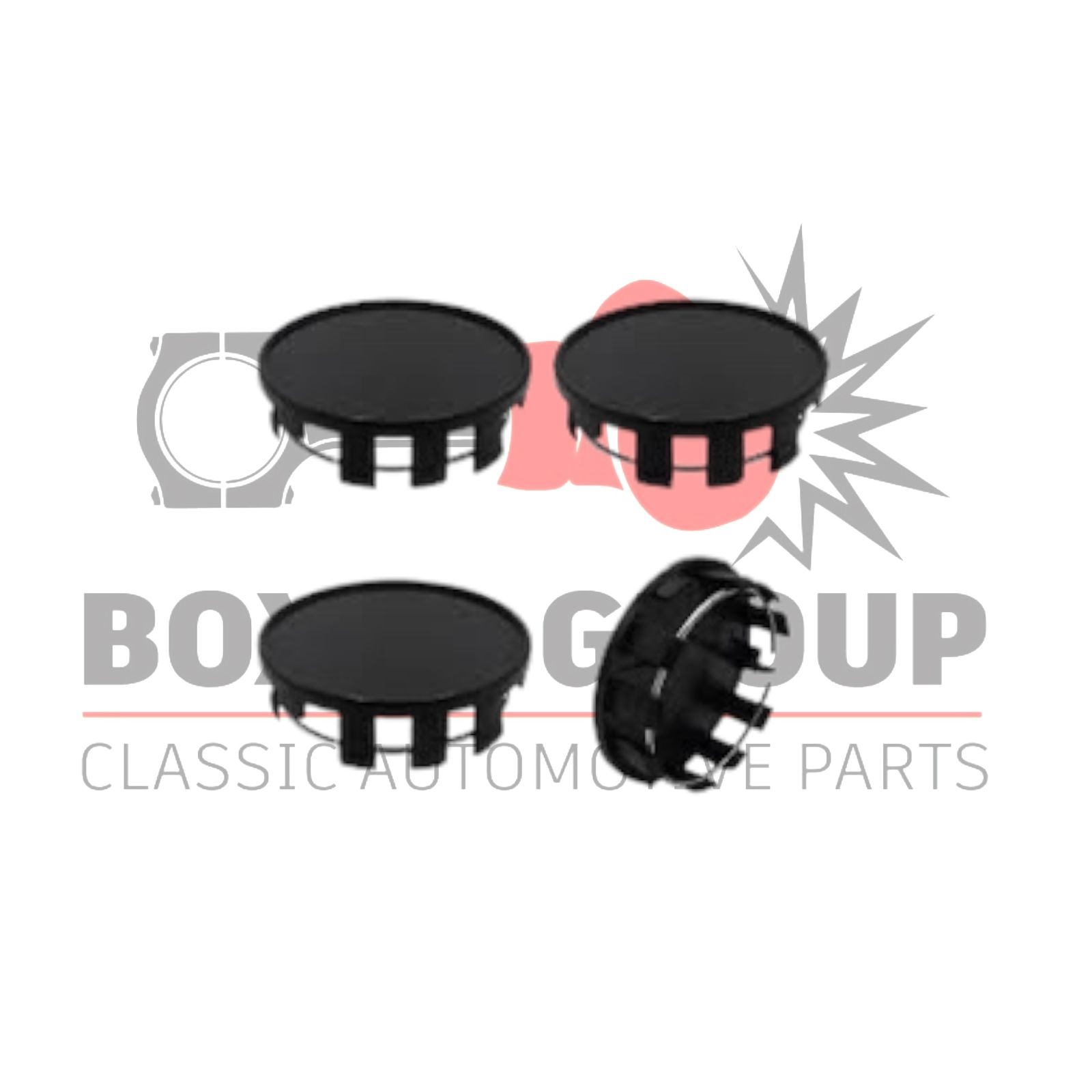 50 mm Plastic Wheel Caps Set Of 4 - Boxer Group