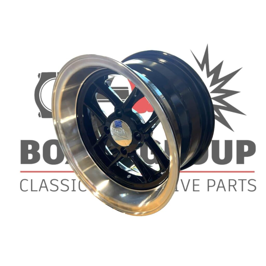 Alloy Mamba Wheel 7x13 Black With Hi Light Rim - Boxer Group