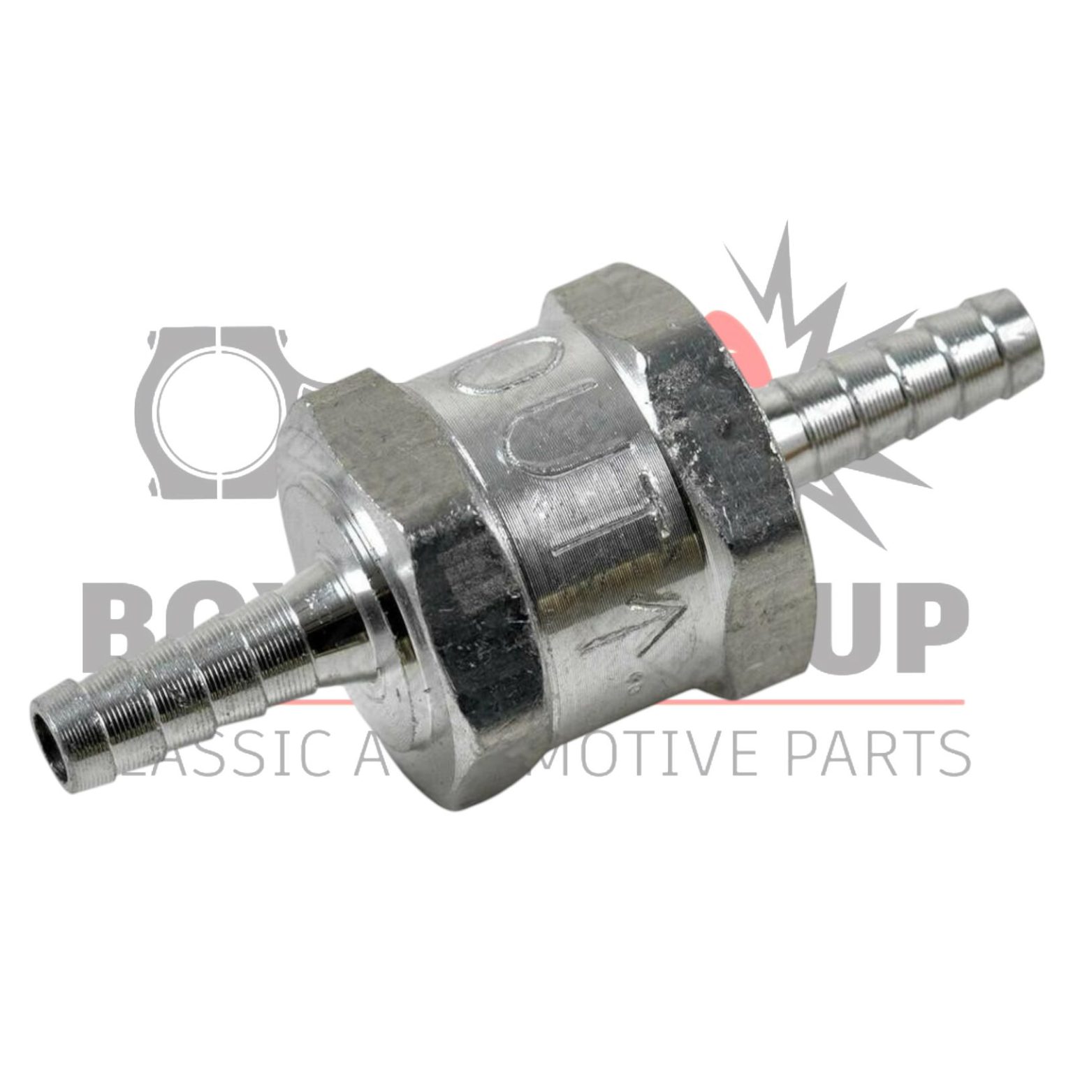 6Mm 1/4" Alloy Inline Push On Non Return Valve One Way Fuel Petrol And ...