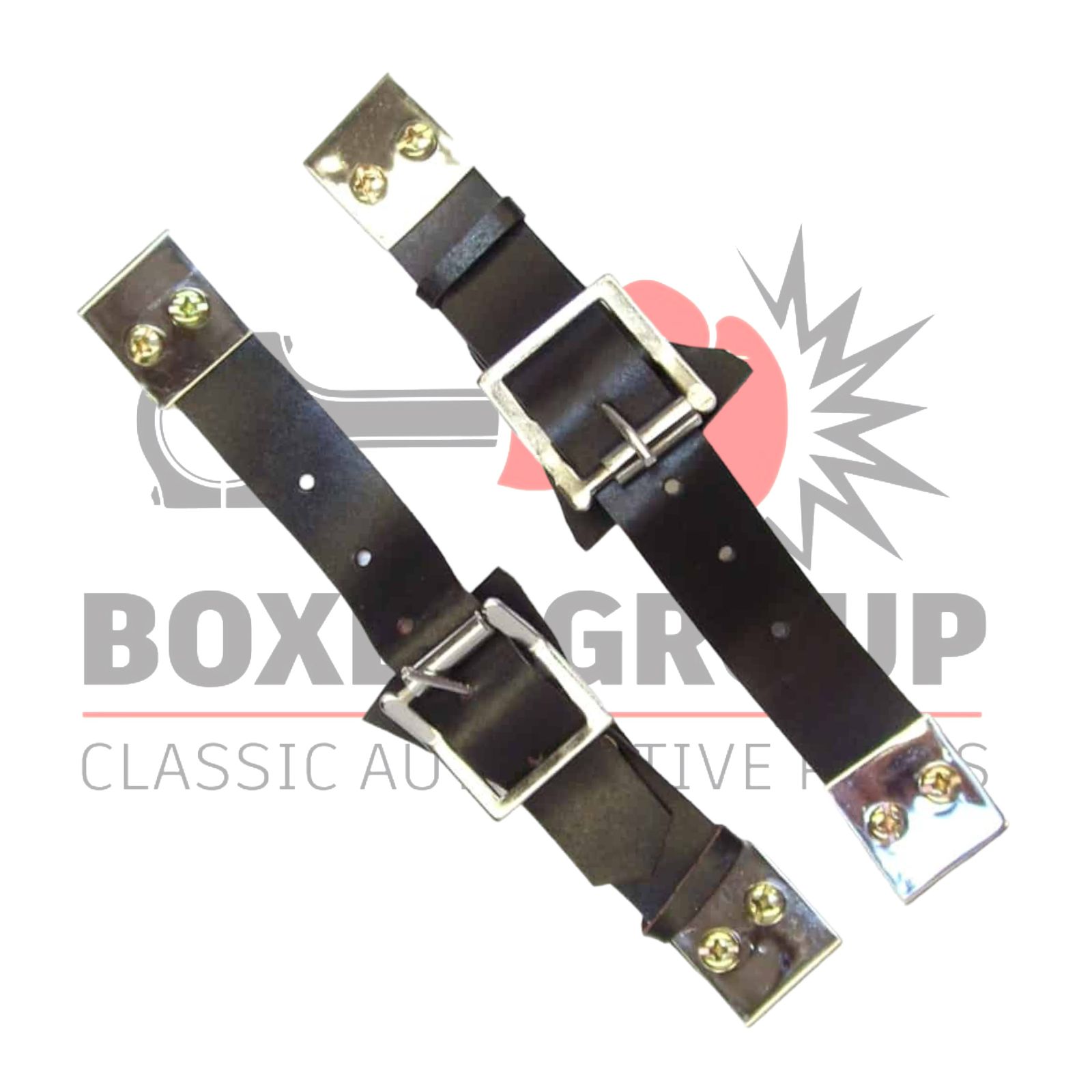 Black Leather Bonnet Straps (Sold in a pair) - Boxer Group