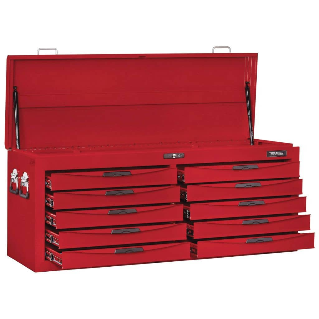 53" PRO Top Box 10 Drawers Red - Boxer Group