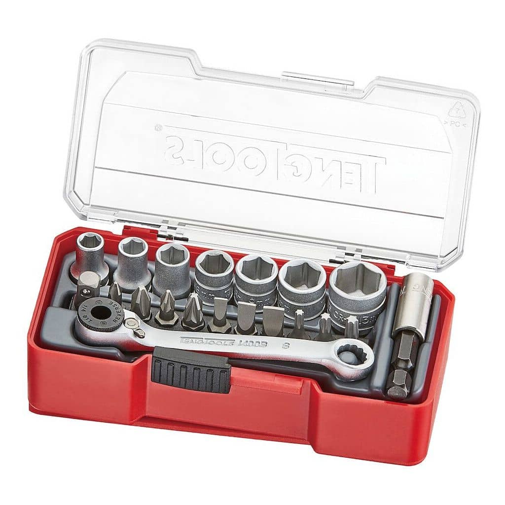 1/4" Socket Set 6 pt With Belt Clip 20 Pieces - Boxer Group