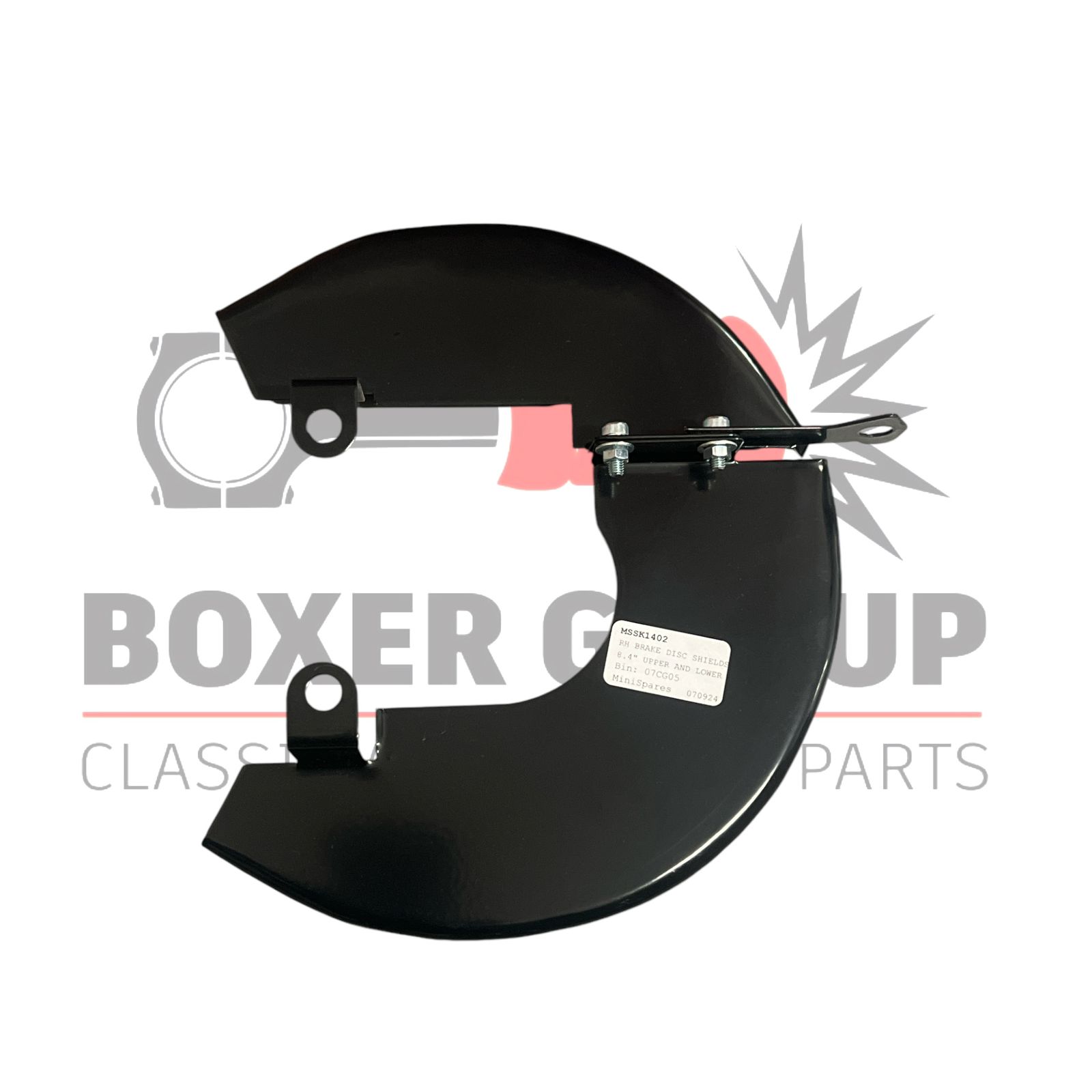 RH Brake Disc Shields 8.4" Upper and Lower Right Hand - Boxer Group