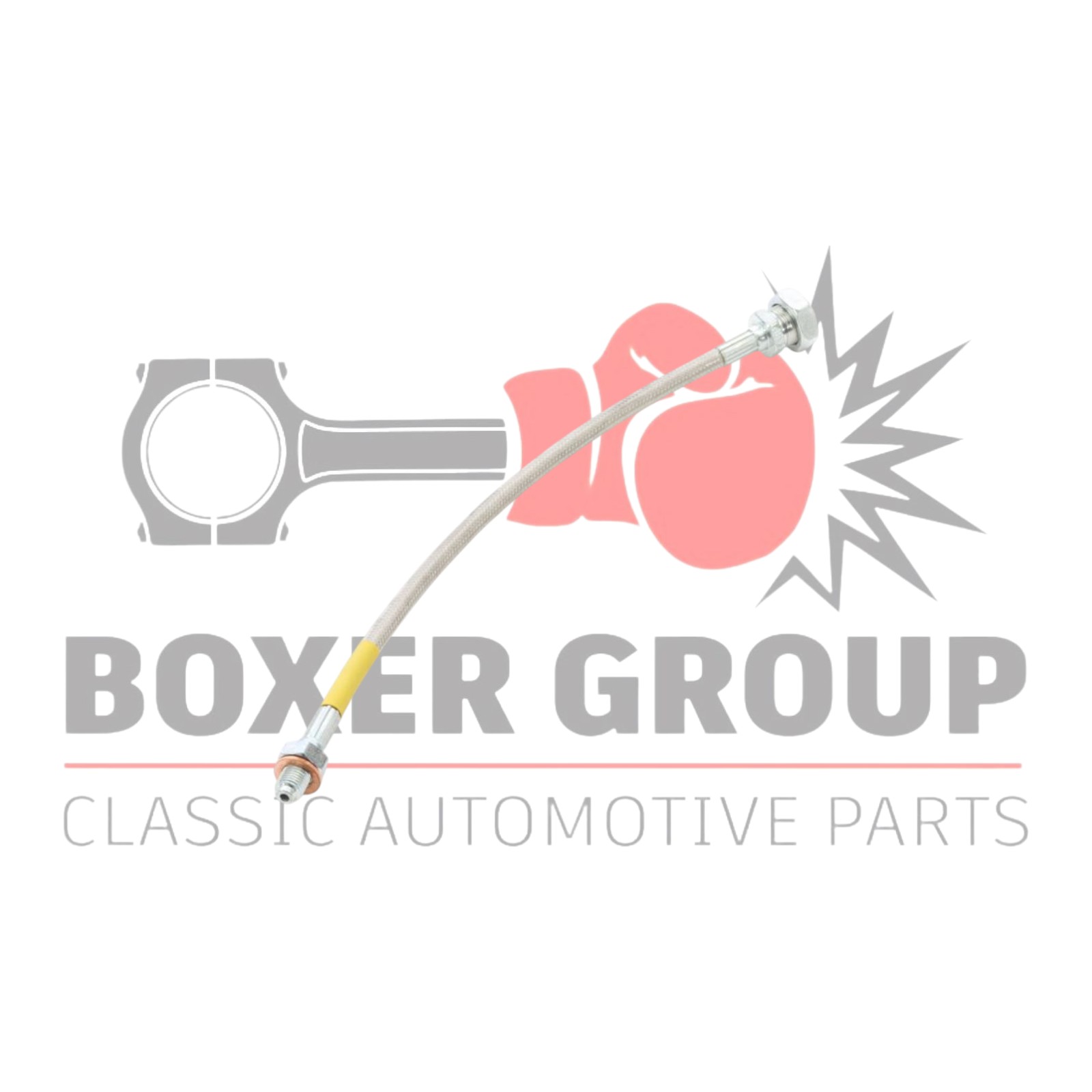 Mini S/Steel Braided Brake Hose Front Disc Brakes - Boxer Group